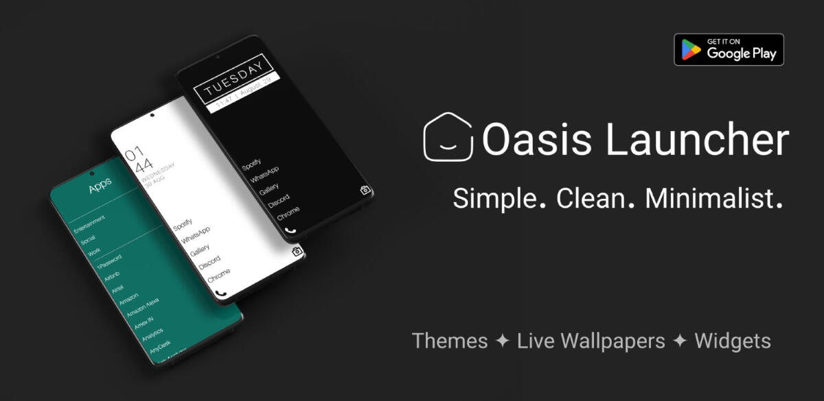 Oasis Minimalist launcher Oasis Minimalist launcher